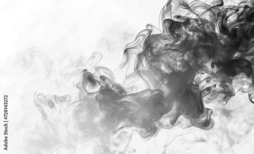Beautiful swirling gray smoke. Smoke effect texture overlays on ...