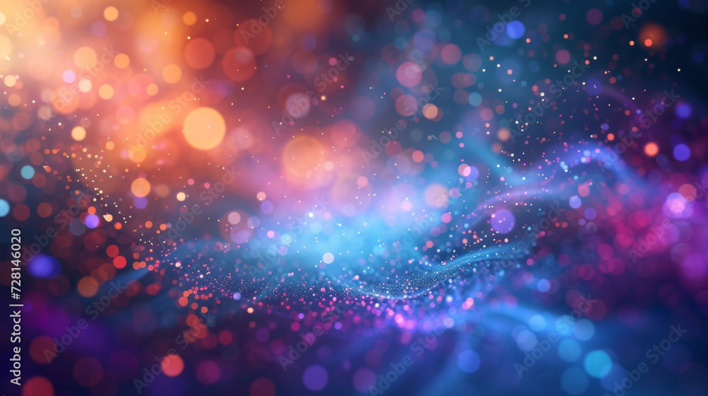 A captivating display of electromagnetic forces as particles within a ...