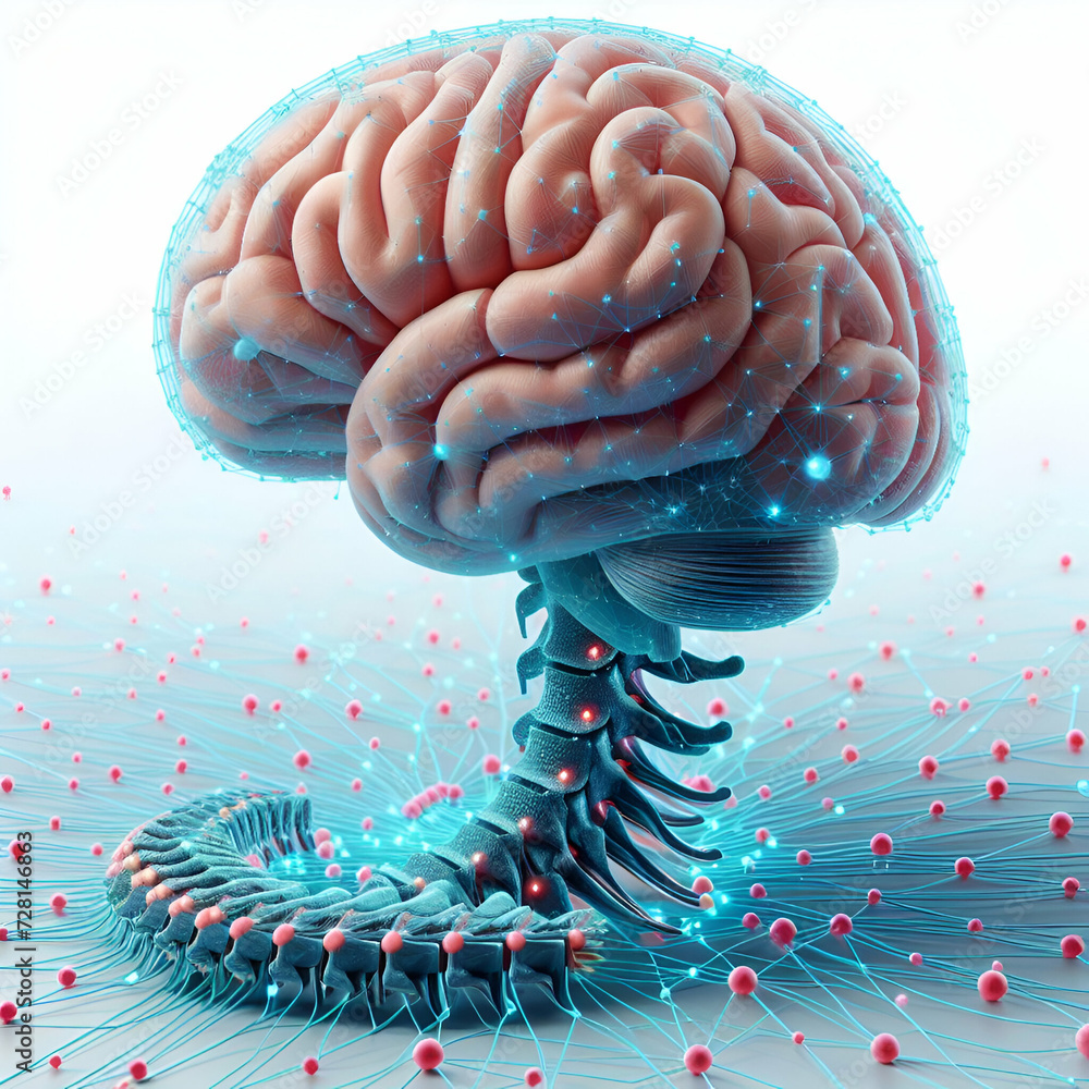 3D Anatomy of the Central Nervous System (CNS), Human Brain Organ ...