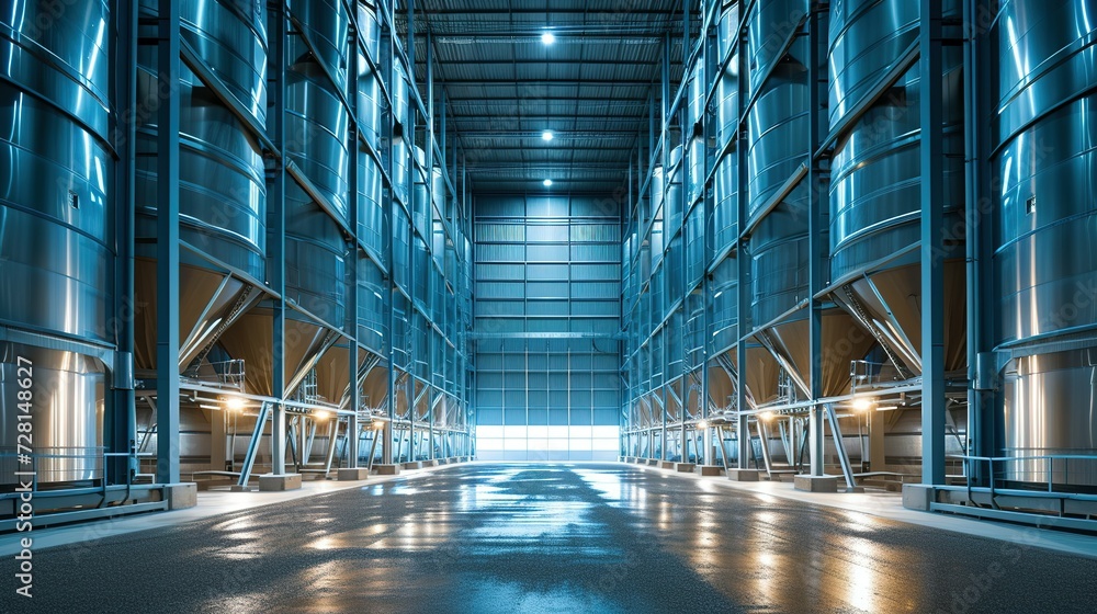 agro storage granary elevator at an agro processing plant for ...