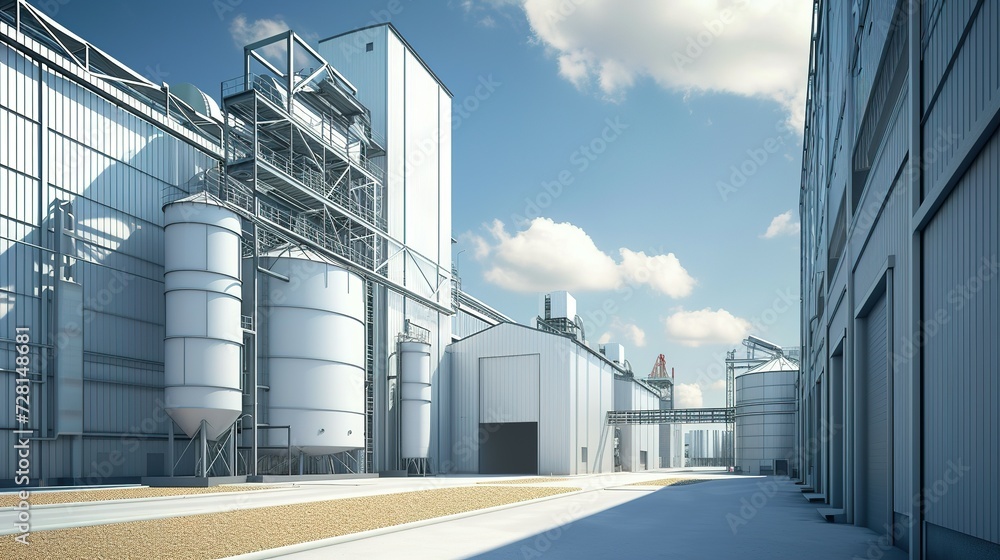 agro storage granary elevator at an agro processing plant for ...