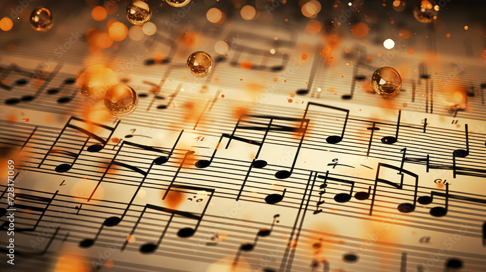Music background. Music Ntes. 4K widescreen wallpaper background with ...