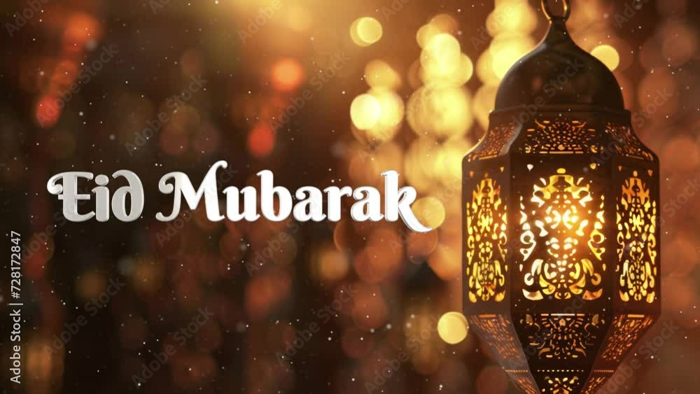 Eid Mubarak Animated. Celebrating Ramadan Kareem, Eid al-Fitr, and Eid ...