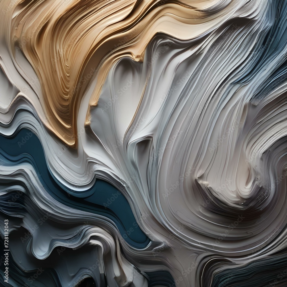 A celebration of texture with layers of paint creating a tactile and ...