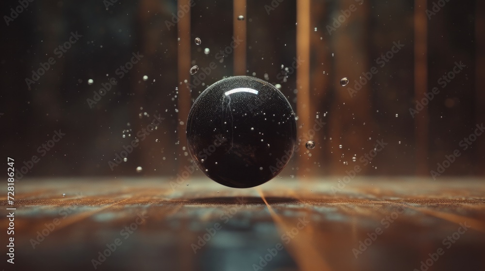 The art of balance and force visualized with an object suspended in ...