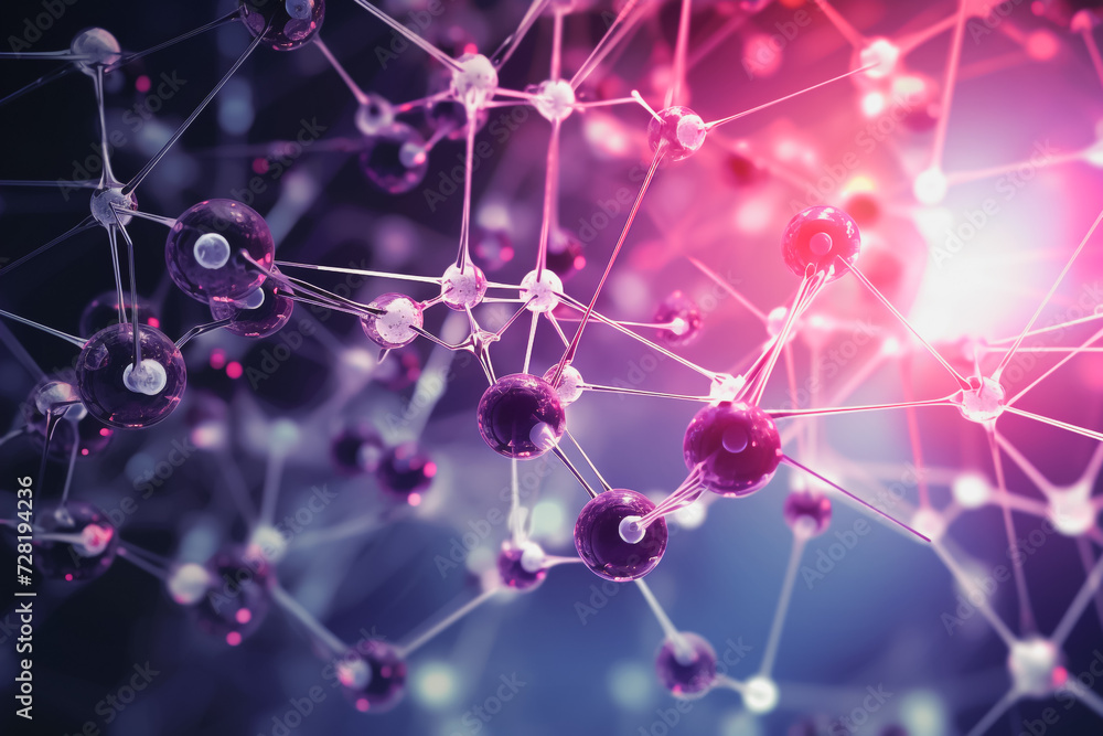 3d Model Of Science Molecule Molecular Dna Model Structure Stock Illustration Adobe Stock