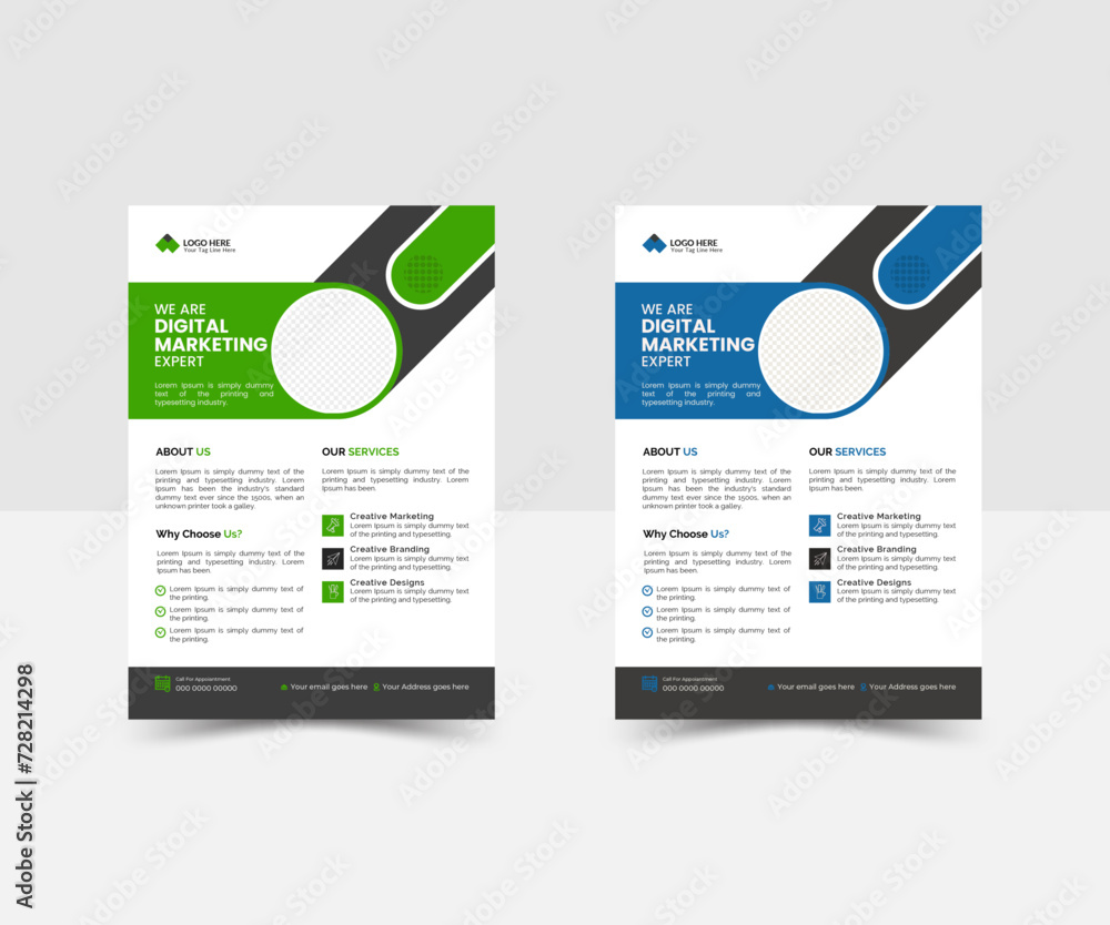 creative corporate multipurpose minimal official business flyer ...