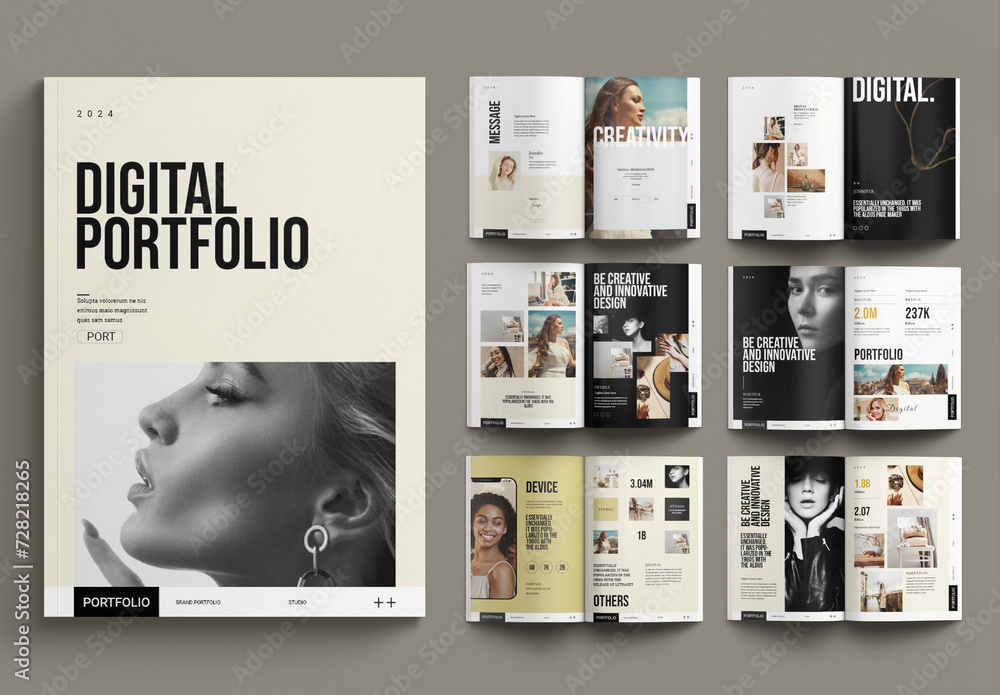 Portfolio Layout Stock Template | Adobe Stock