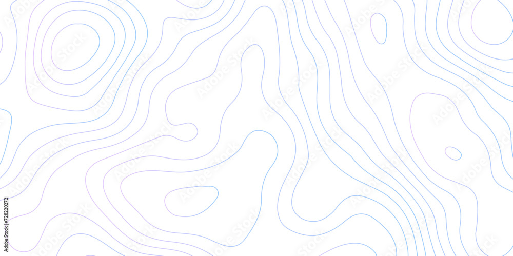 Abstract background with topographic contours map .white wave paper and ...