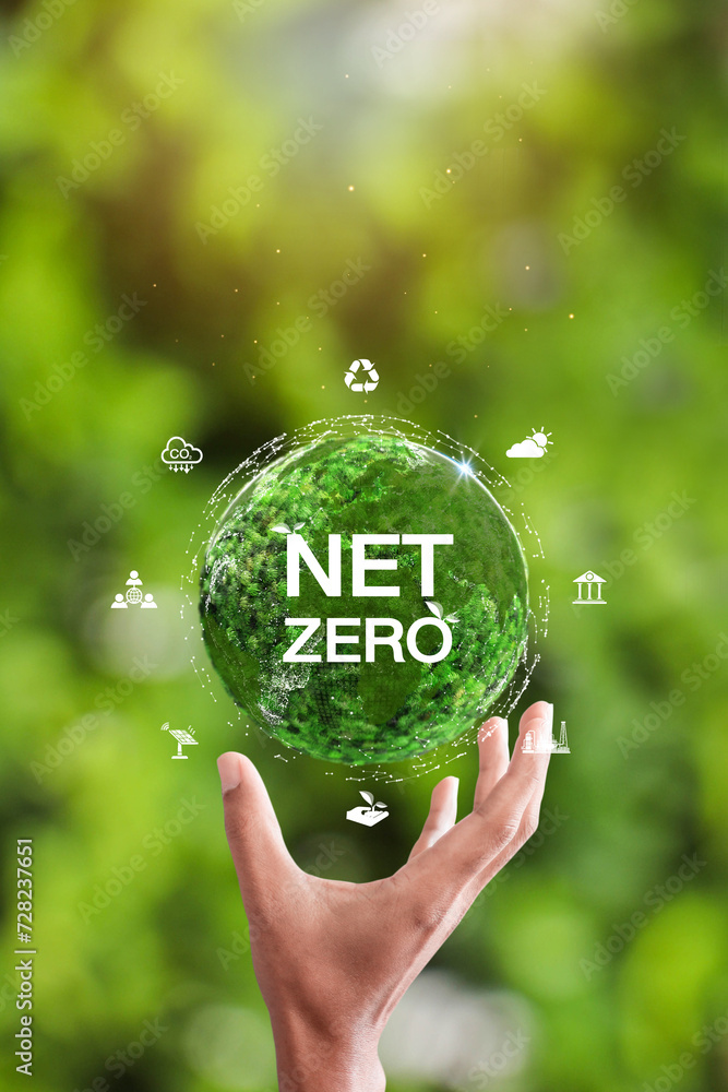 Hand holding icon of Earth. Concept day earth Save the world save ...