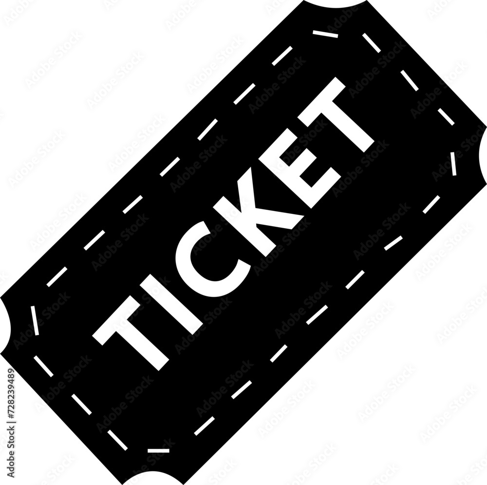 Ticket icon vector. flat raffle ticket symbol. Trendy flat ui sign ...