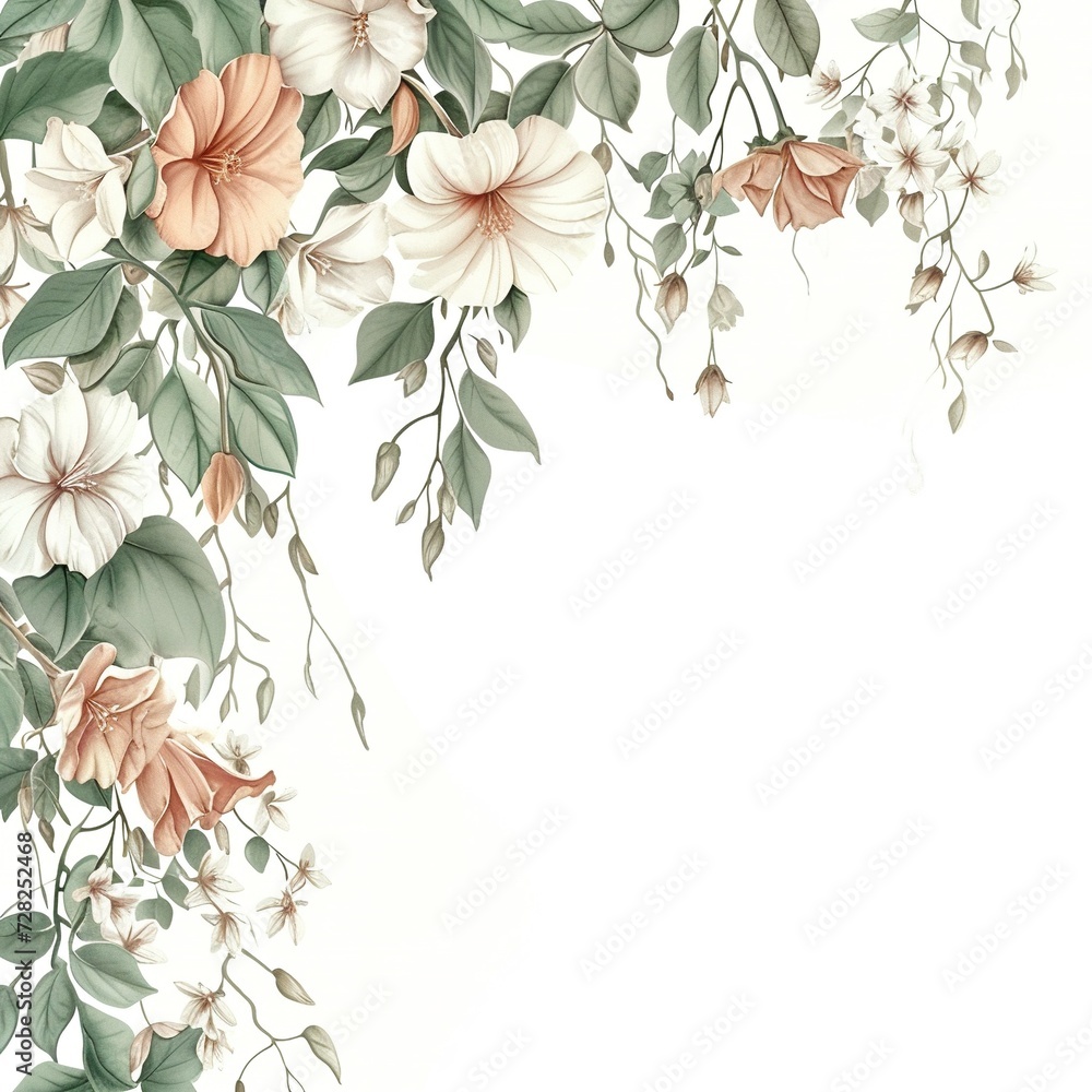 Water Color Pastel Flower and bloom, Wedding decorative perfect ...