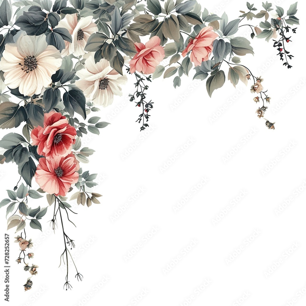 Water Color Pastel Flower and bloom, Wedding decorative perfect ...