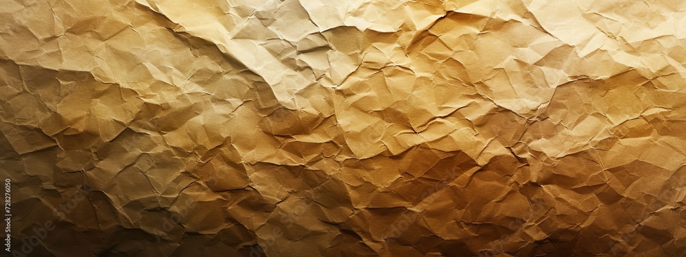 Paper Craft background with wrinkle. Kraft old paper texture. Torn ...