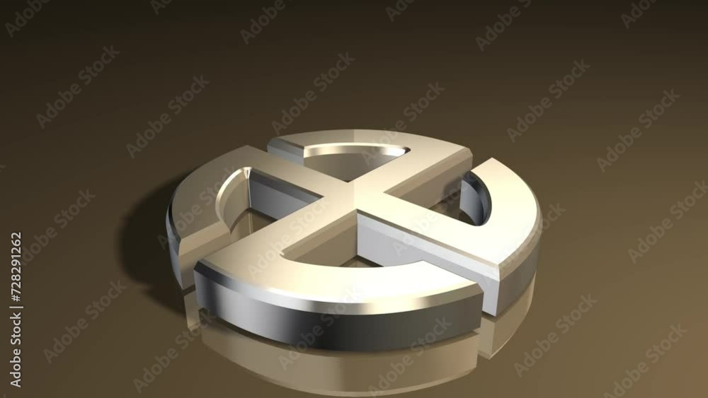 Election Symbol of India Animation Loop in Golden Texture Stock Video ...