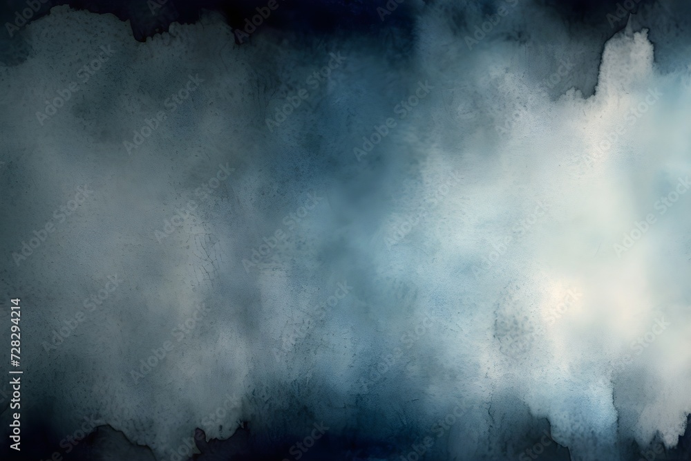 Abstract blue watercolor background painting, dark blue abstract drip ...