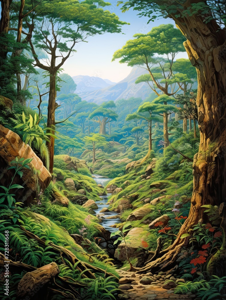 Australian Outback Rainforest Landscape: The Mesmerizing Merge of ...