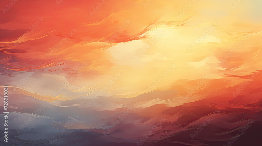 Dynamic energy of a sunset with abstract, utilizing bold shapes and ...