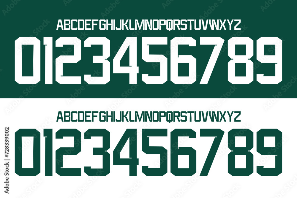 font vector team 2023 - 2024 kit sport style font. football style font ...