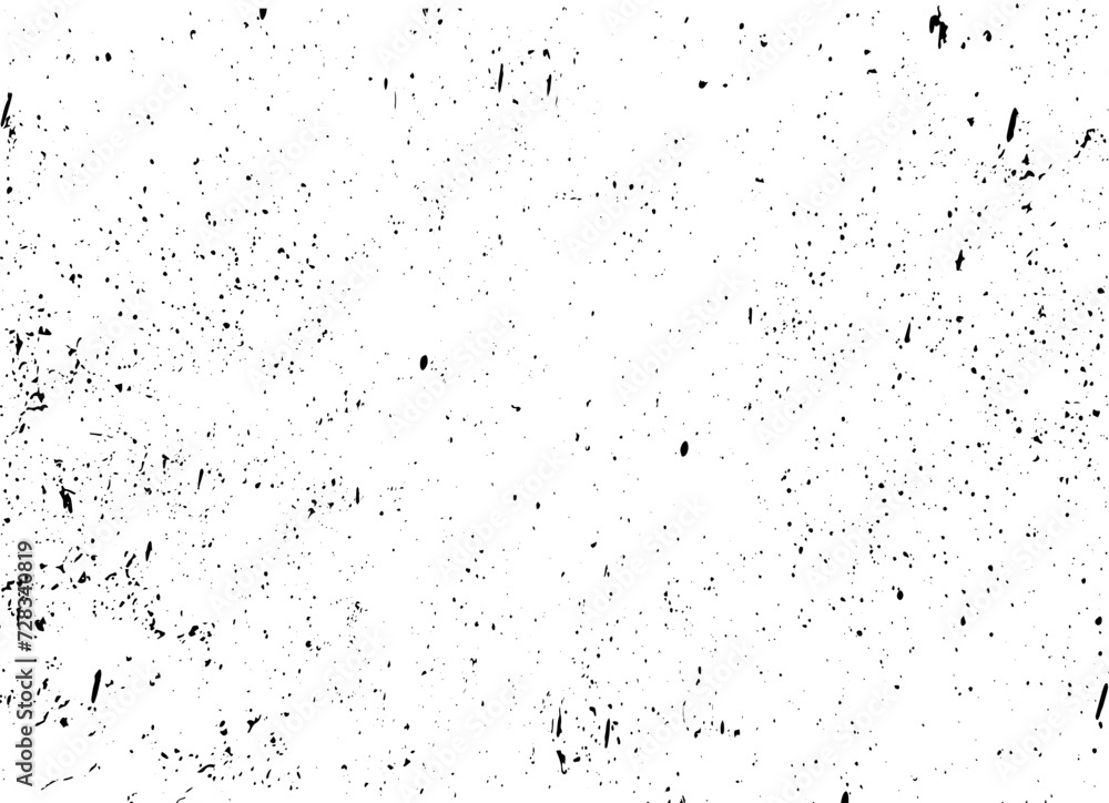 Vintage black and white splashes, grunge texture background vector with ...