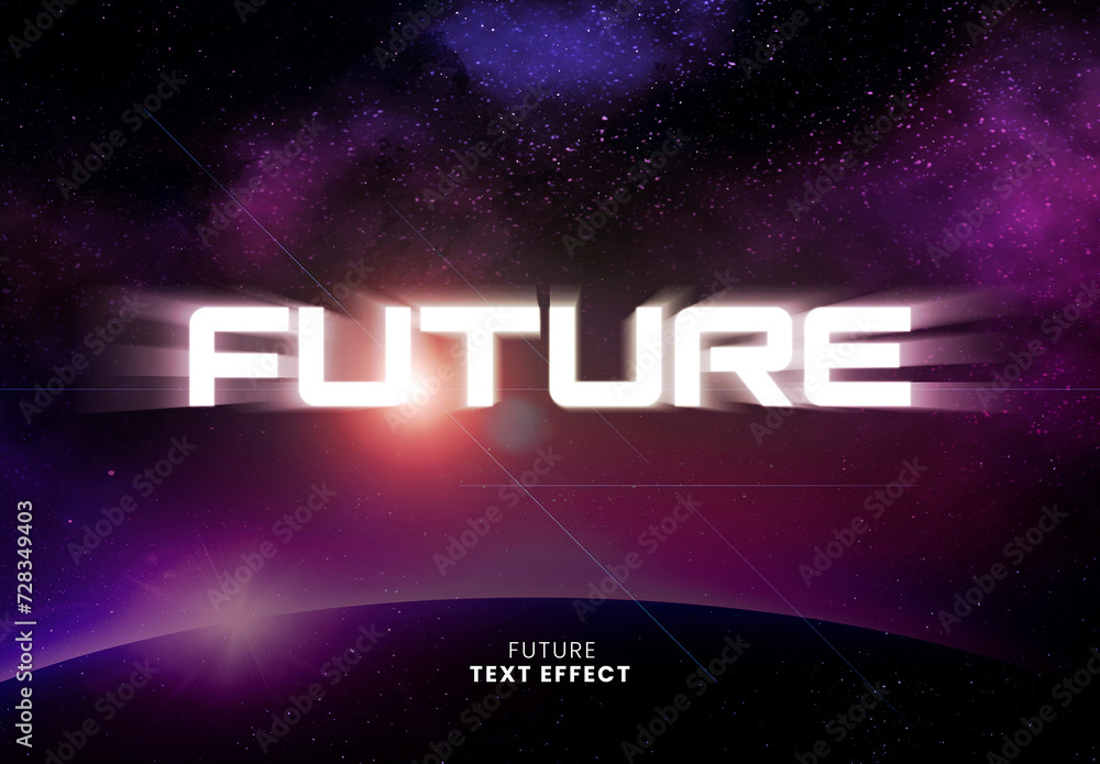 Futuristic Text Effect Stock Template | Adobe Stock