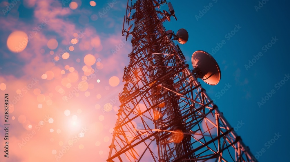 Uniting Through Signals: Exploring Wireless Signs of Connection Stock ...