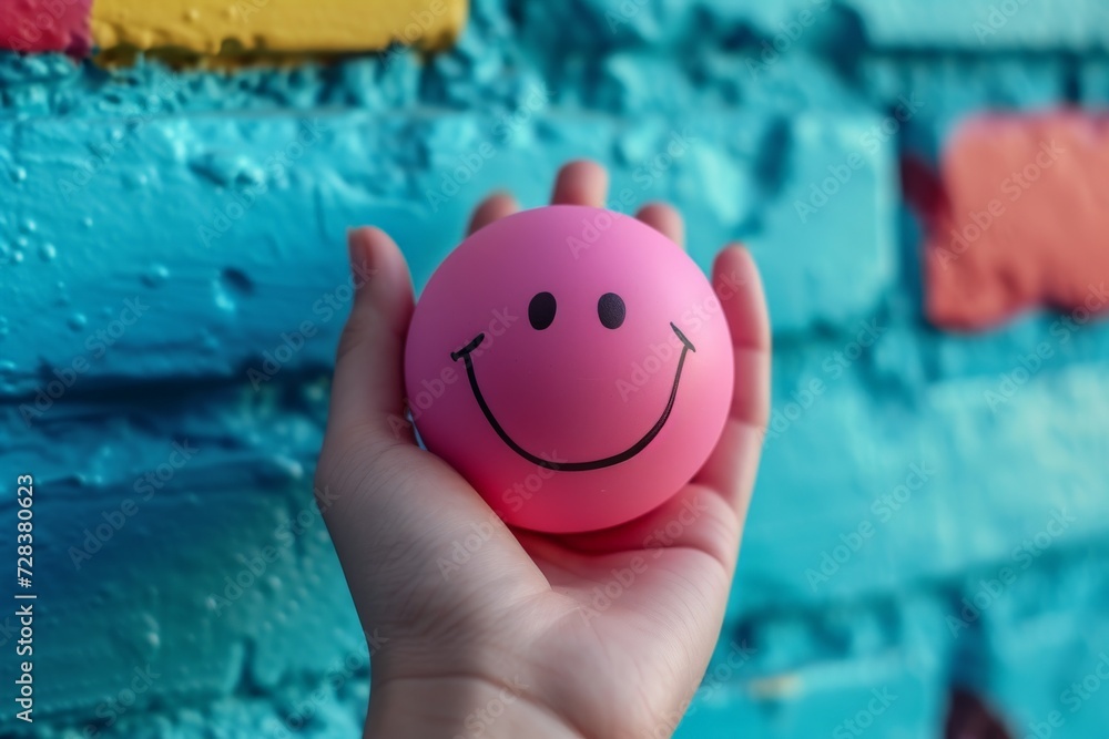 Happy Smiley Emoji passionate Emoticon, colored Symbol design. Smiling ...