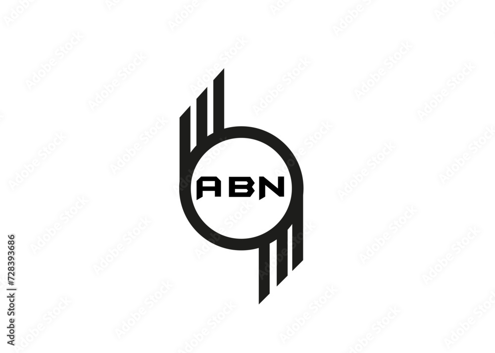 Abn Letter Logo Vector Design On White Color Background Abn Letter Logo And Icon Design Stock