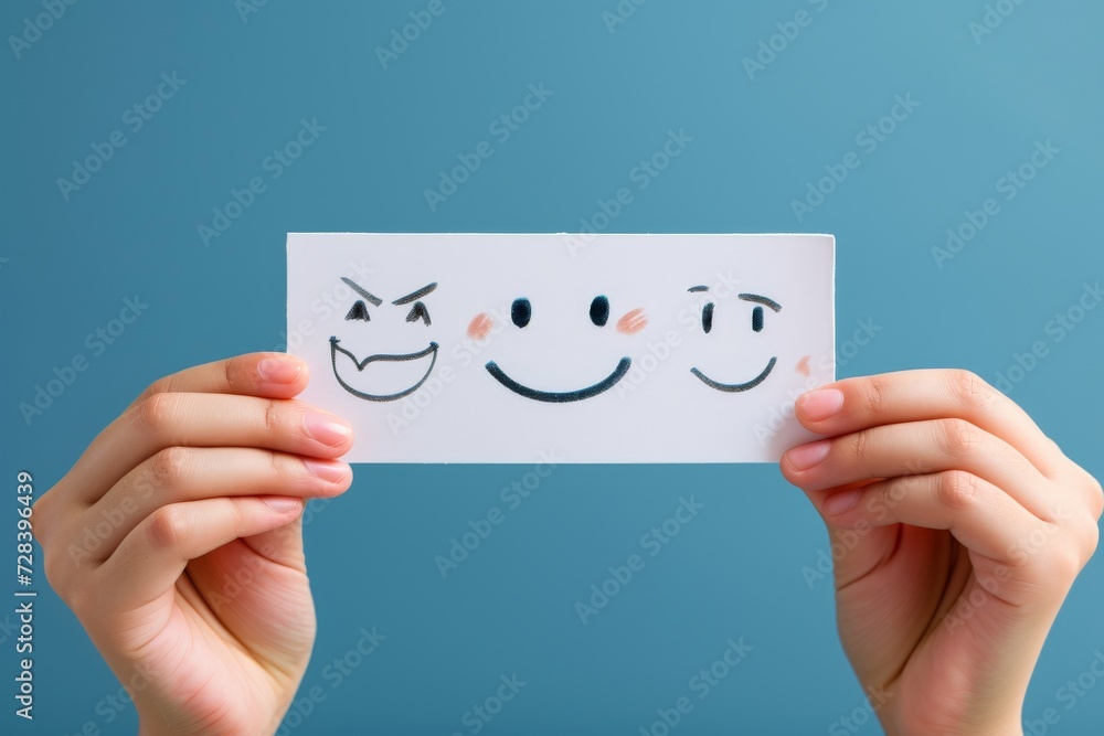Positive Psychology Emoji customer opinion Smiley, Icon Illustration ...