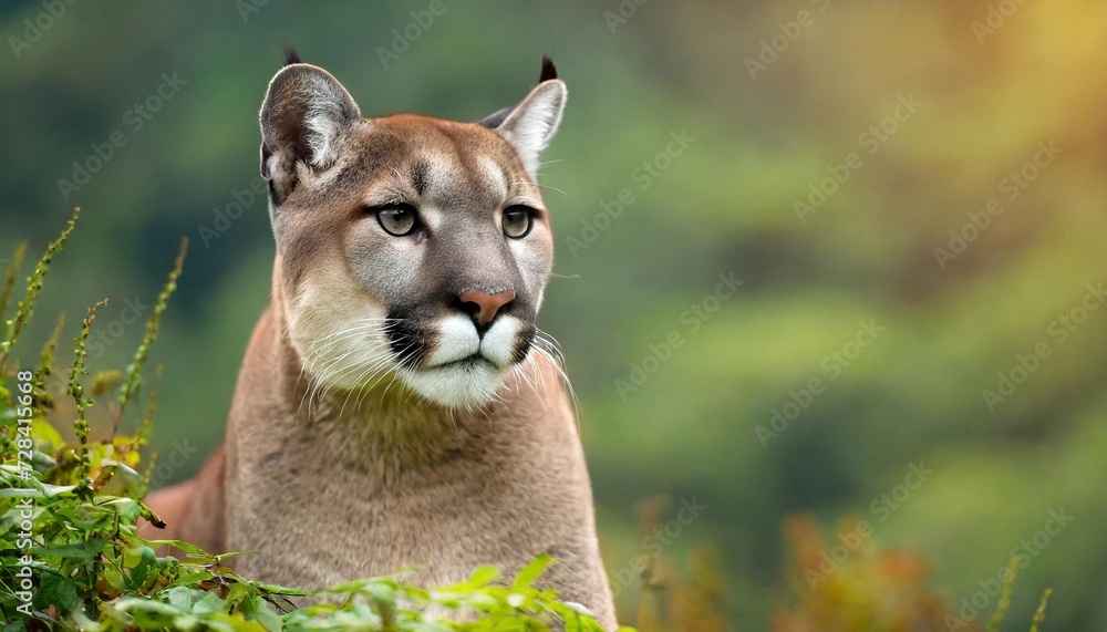 cougar puma concolor also commonly known as the mountain lion puma ...
