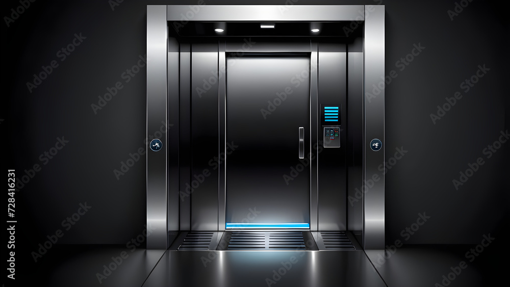 elevator 3d icon clipart isolated on a black background Stock ...
