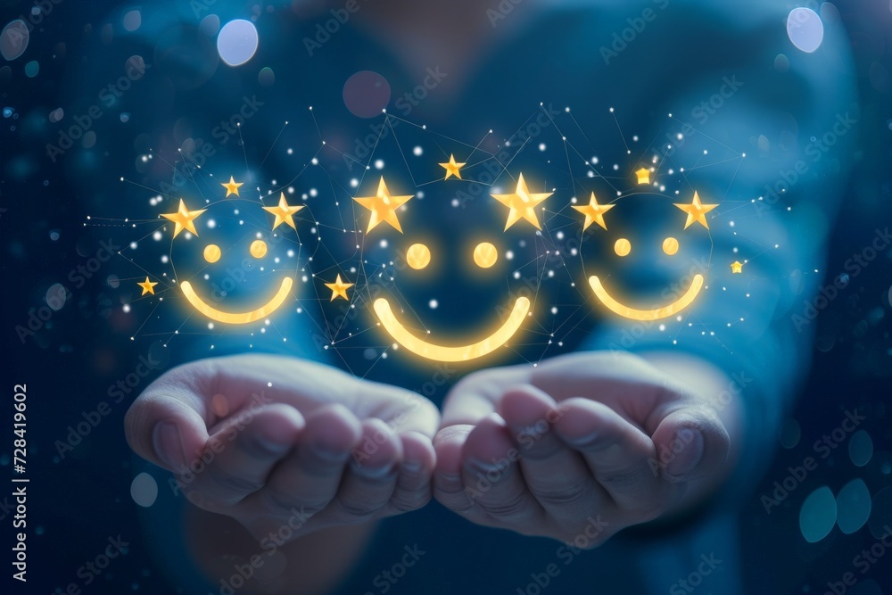 Blessed emoticon verbal expression star ratings. Sociable passionate ...