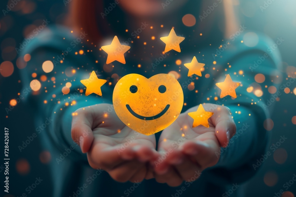 Blessed emoticon verbal expression star ratings. Sociable passionate ...