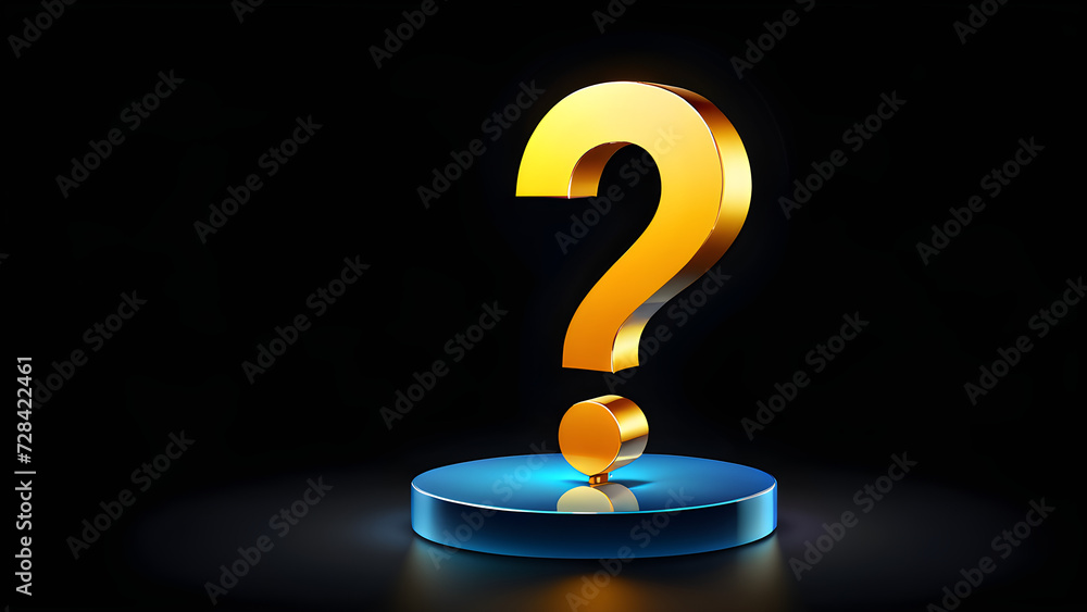 question mark symbol. 3d question mark for support icon clipart ...