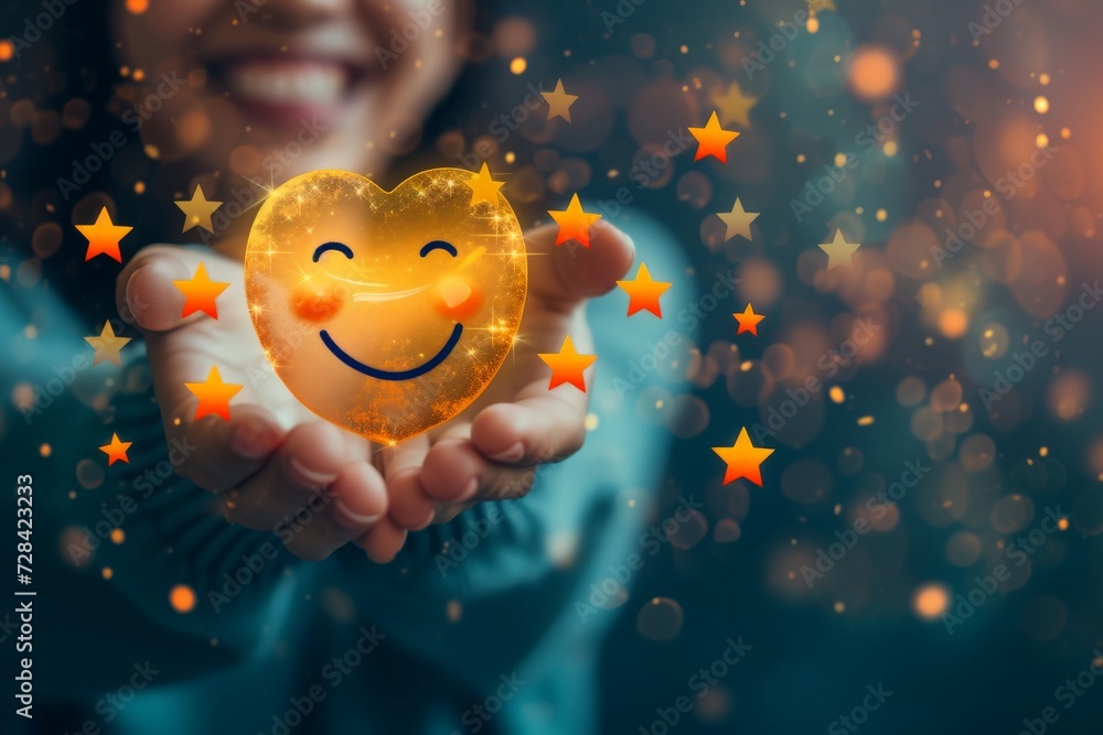 Blessed emoticon verbal expression star ratings. Sociable passionate ...