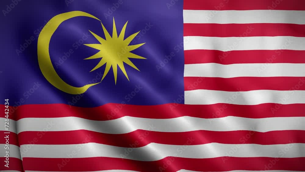 Malaysia Waving Flag Flag Of Malaysia Animation Malaysian Flag