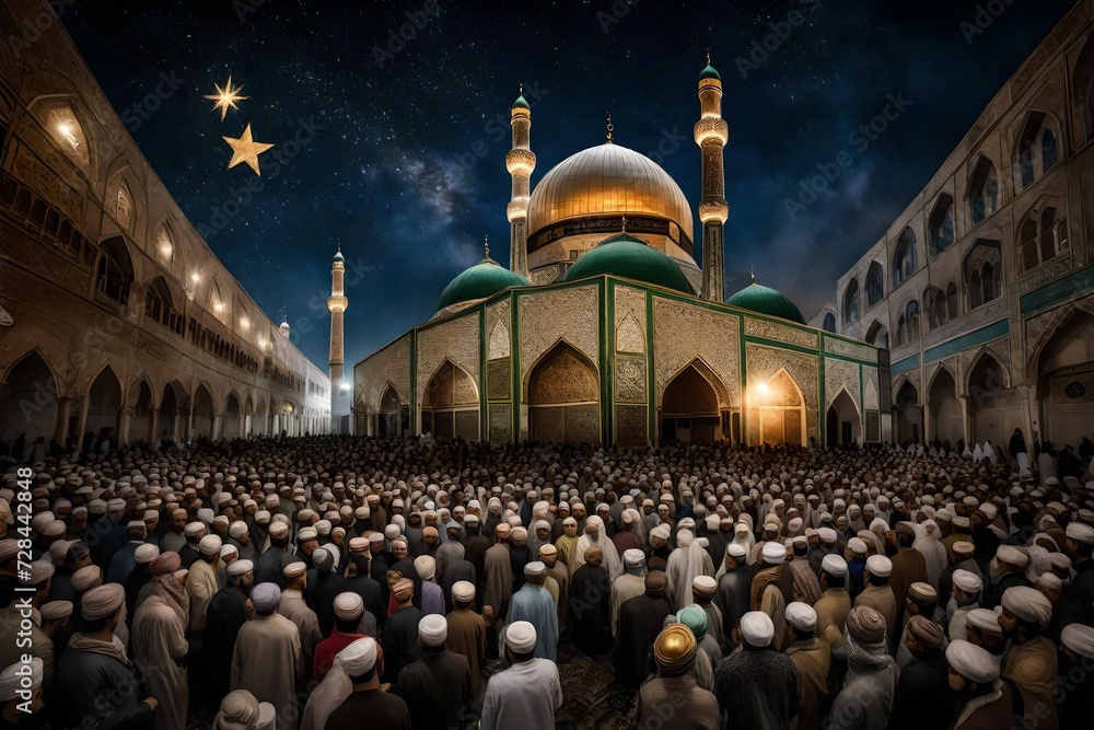 On the night of Shab-e-Meraj Muslims commemorate Prophet Muhammad's ...