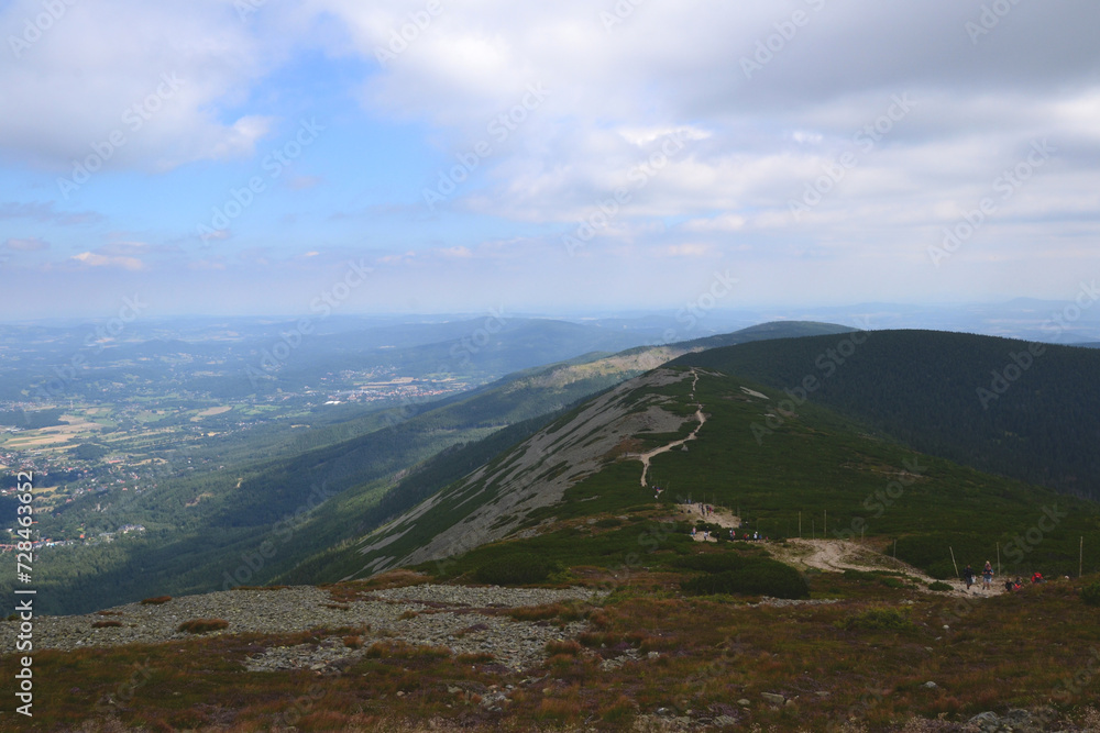 Black Peak (polish: Czarna Kopa), mountain peak situated in the eastern ...