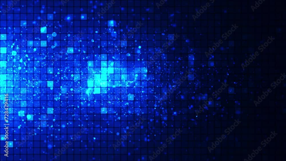 An animated background of rows of squares changing color and moving ...