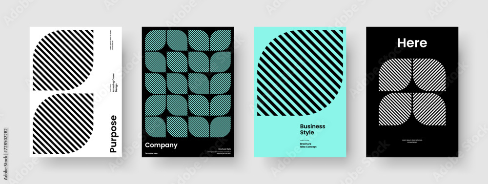 Geometric Flyer Template. Creative Banner Design. Modern Poster Layout ...