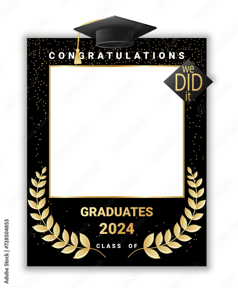 Congratulations graduates class of 2024 photo booth prop. Graduation ...