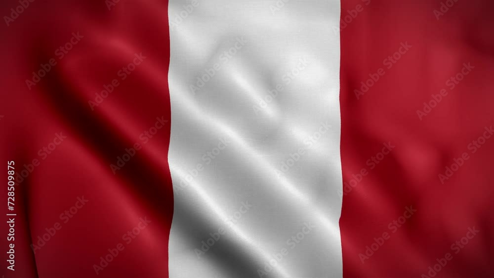 Peru waving flag, Flag of Peru Animation, Peruvian Flag Closeup, 4k ...