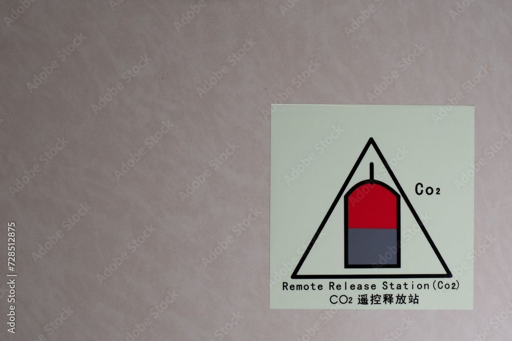 imo symbol used for remotely fitted carbon di oxide gas release system ...