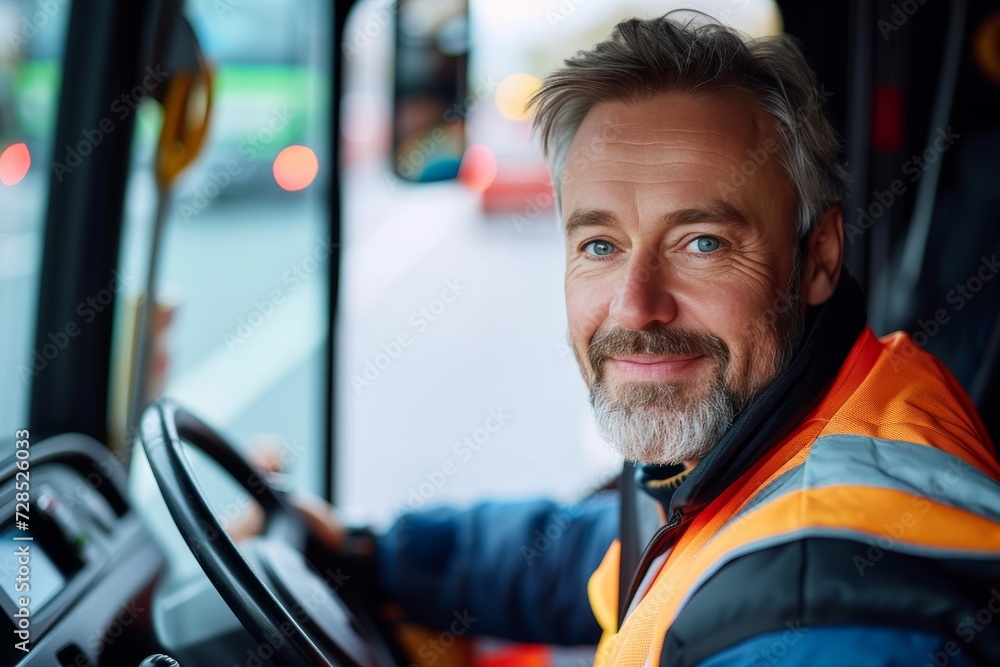 A jovial man donning a vest and jacket flashes a smile as he navigates ...