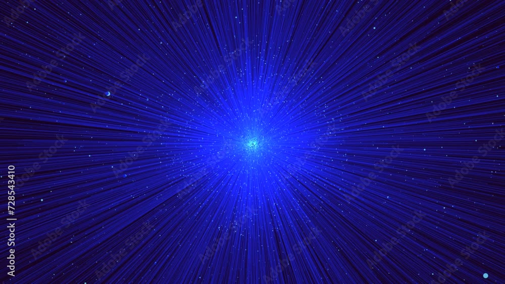 Vidéo Stock A dazzling center of light shines down onto a mesmerizing ...