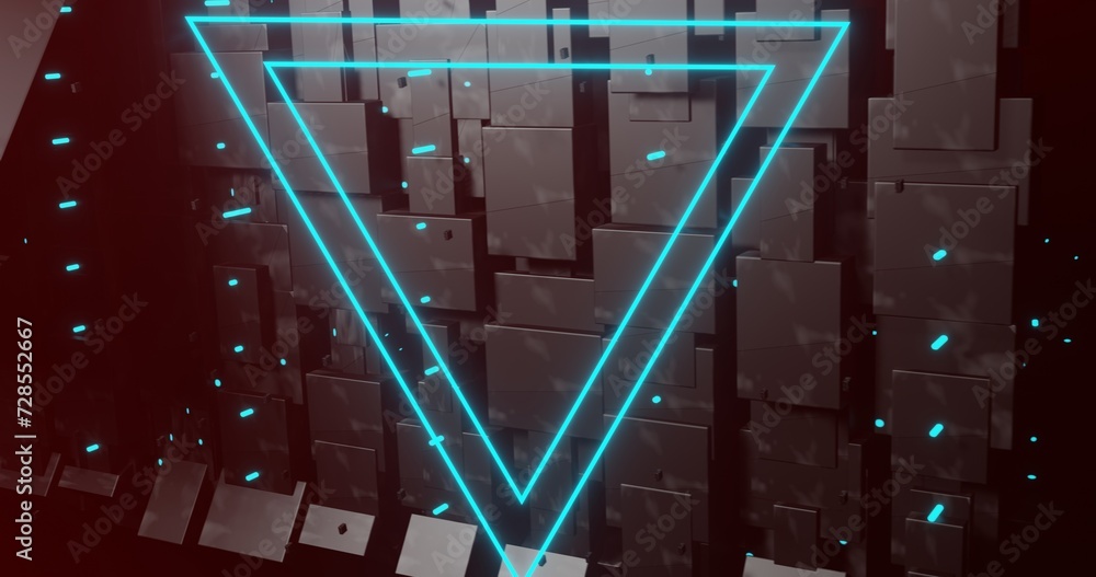 abstract technology background, modern digital tech 3d wallpaper, sci ...