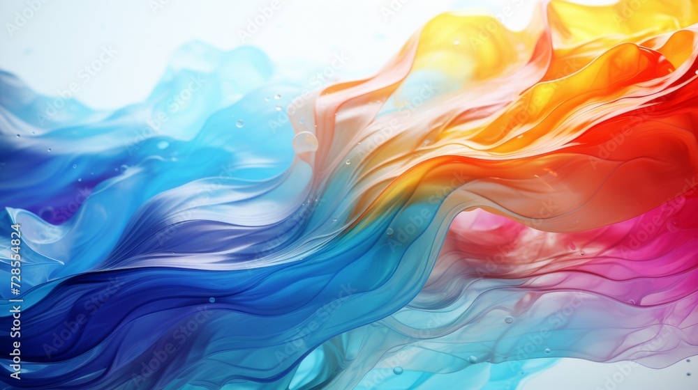 Oil paint Abstract background texture with wavy lines and a vibrant ...