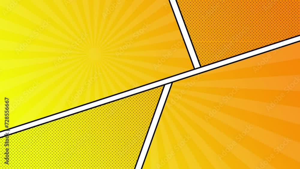 Comic style background pop rays | Sun rays rotating for comics ...