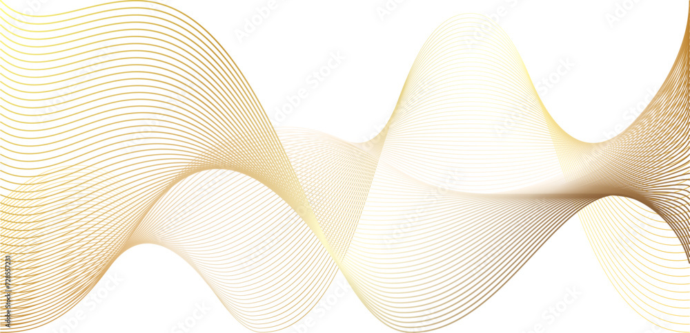 Golden wave line abstract background. Magic detailed water 3d ripple ...