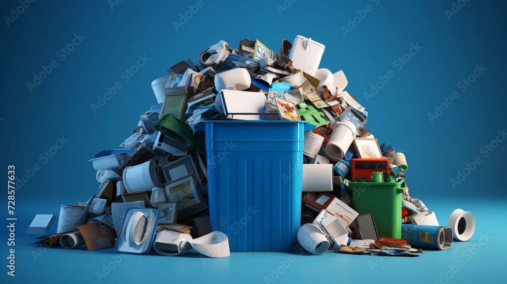 Garbage is overflowing, affecting the environment, Heaps of garbage in ... Garbage is overflowing, affecting the environment, Heaps of garbage in ...